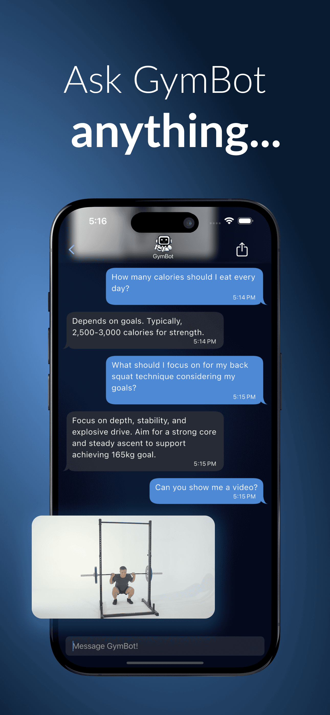 GymBot AI - AI Fitness Coach & Strength Plan